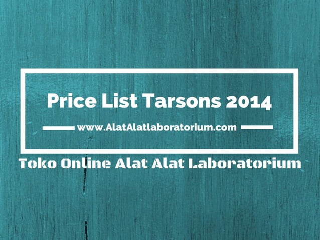 Daftar Harga Plasticware Tarsons 2014 | PPT
