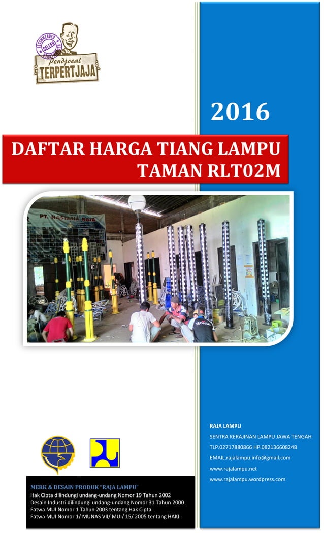 PRICELIST TIANG LAMPU TAMAN TIPE RLT02M 2016 | PDF | Free Download