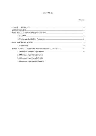 Daftar isi | DOCX