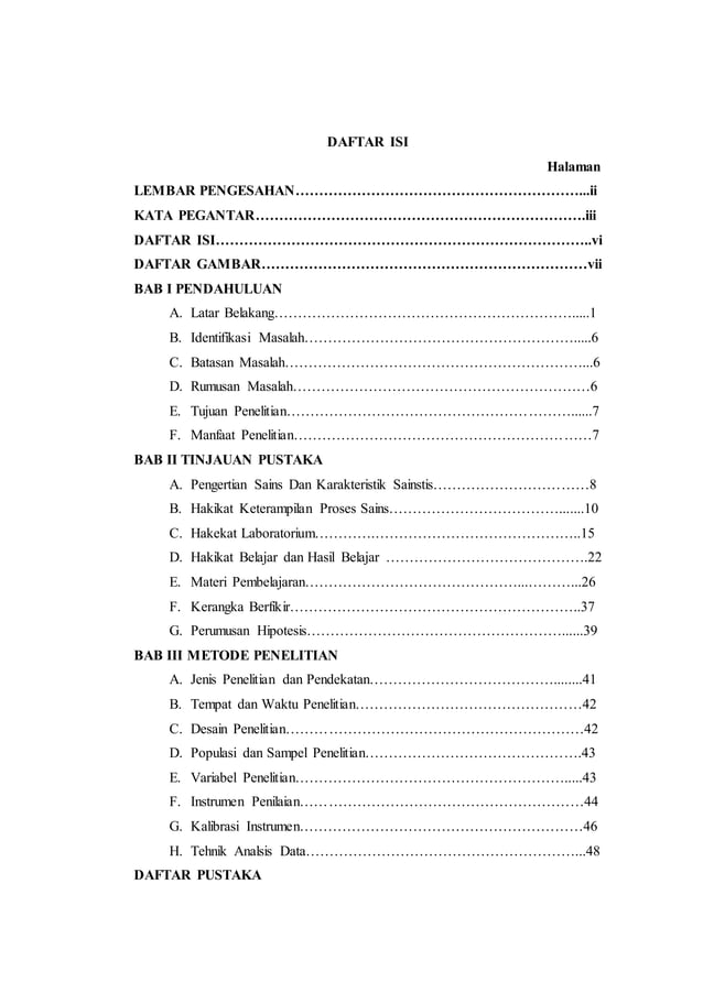 Daftar isi | PDF