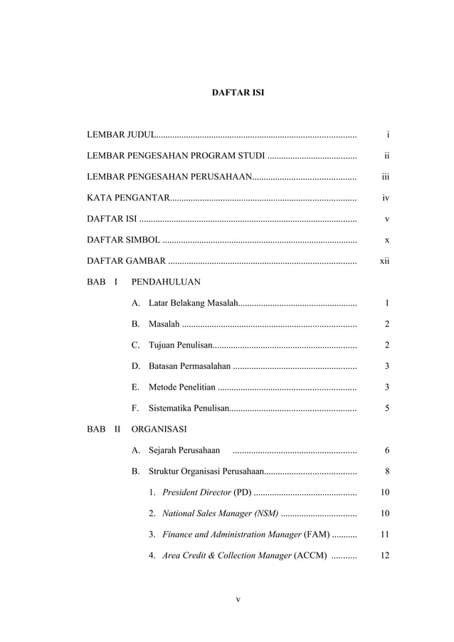 Daftar isi | PDF