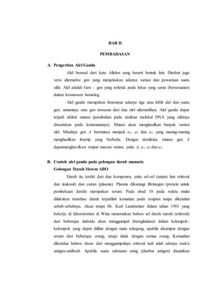 ALEL GANDA DAN GEN GANDA | DOCX