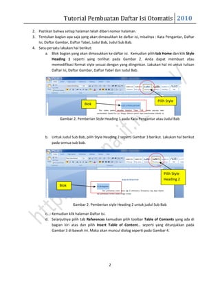 Daftar isi otomatis | PDF