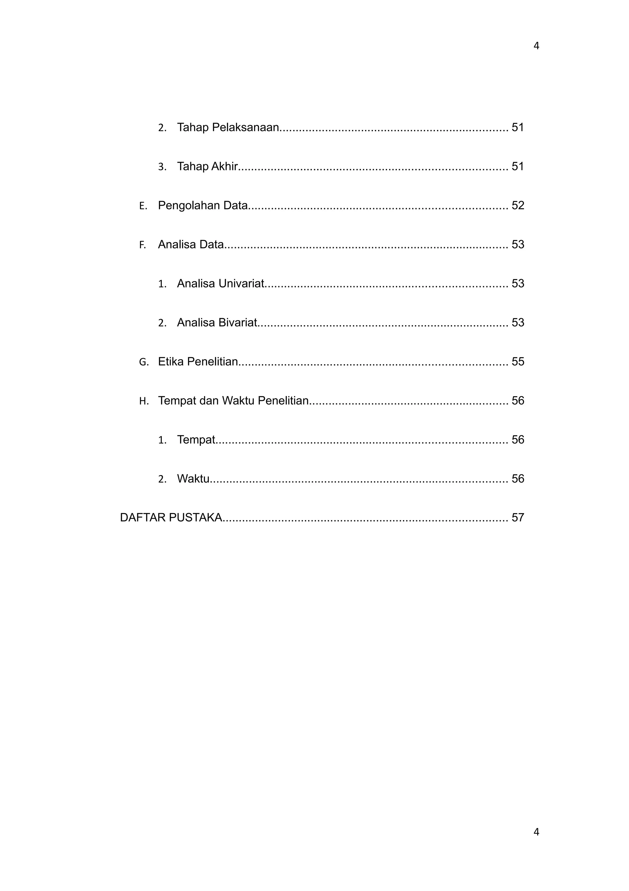 Daftar isi skripsi | PDF