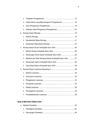 Daftar isi skripsi | RTF