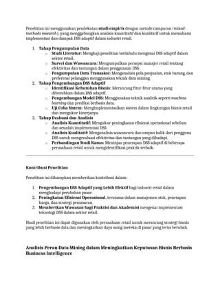 Daftar Judul Paper Artificial Intelligence in Information System | DOCX