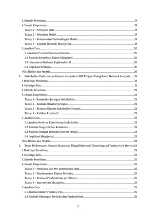 Daftar Judul Paper Manajemen Proyek berbasis PMBOK | DOCX