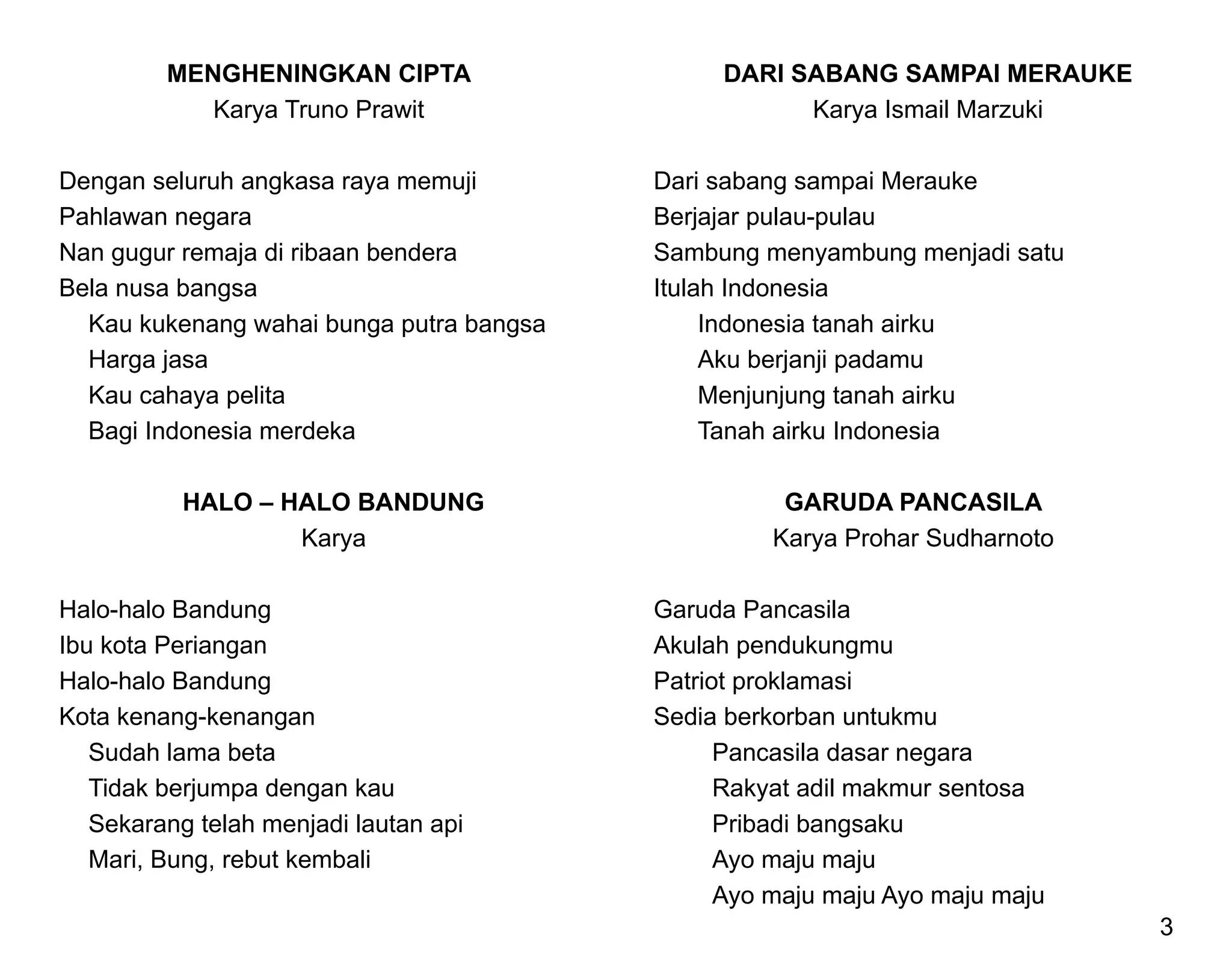 DAFTAR LAGU NASIONAL INDONESIA MERDEKA.docx
