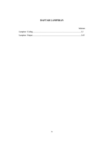 Daftar lampiran imk | PDF