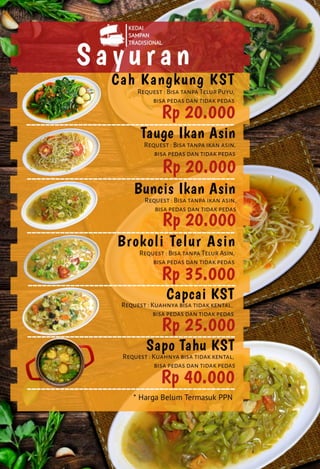 menu makanan selera nusantara dan indonesia | PDF