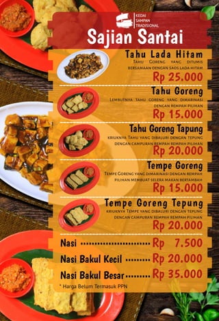 menu makanan selera nusantara dan indonesia | PDF