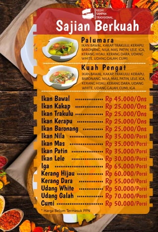 menu makanan selera nusantara dan indonesia | PDF