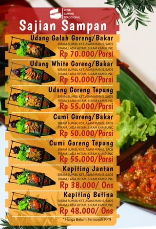 menu makanan selera nusantara dan indonesia | PDF