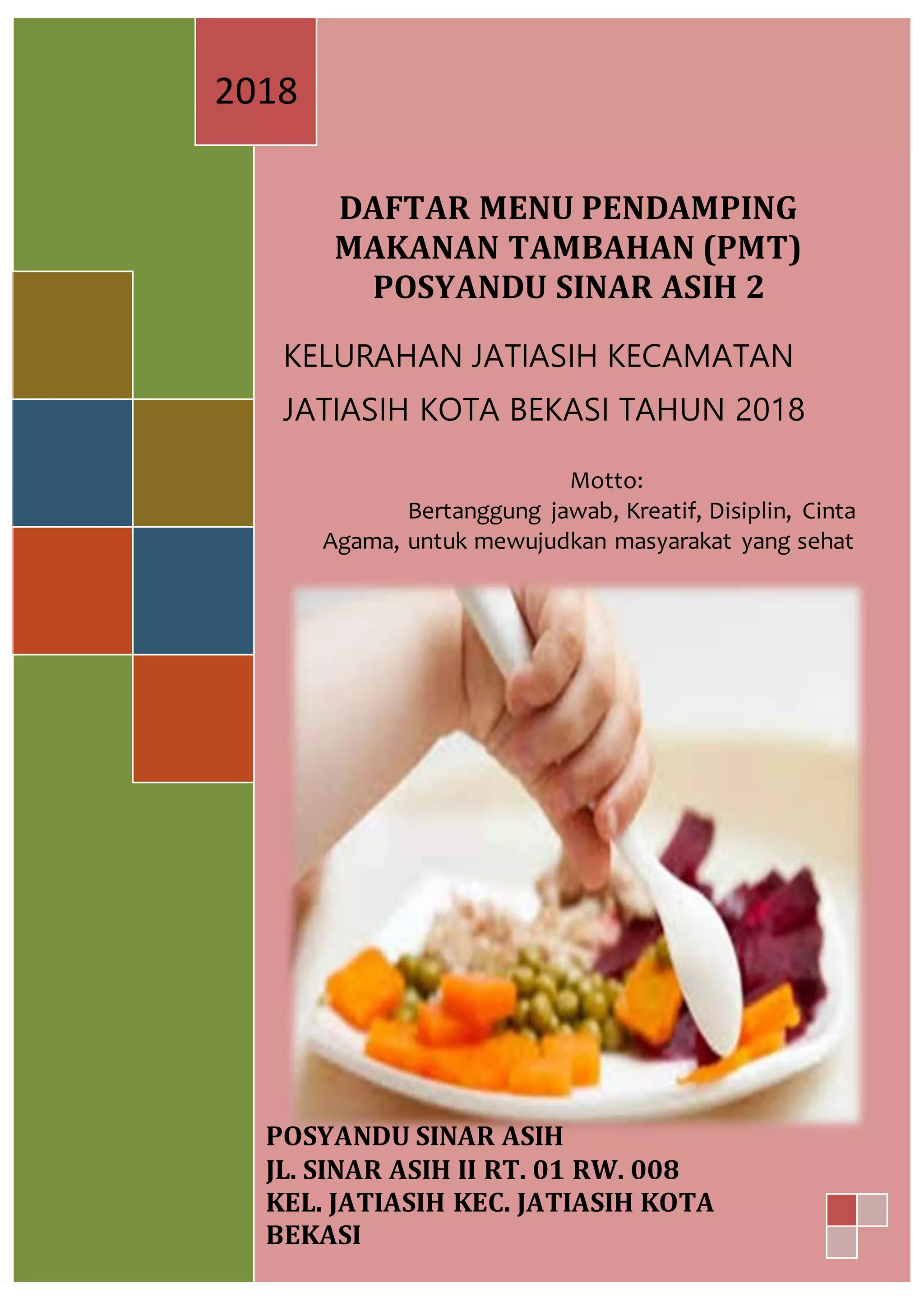 Daftar menu pendamping makanan tambahan | PDF