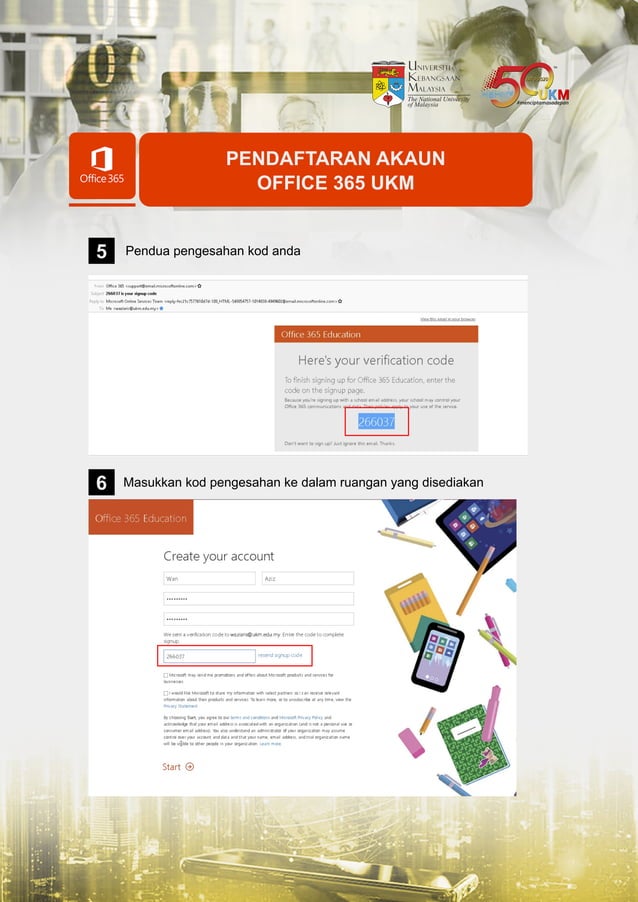 Cara pendaftaran Microsoft Office 365 untuk Warga UKM | PDF