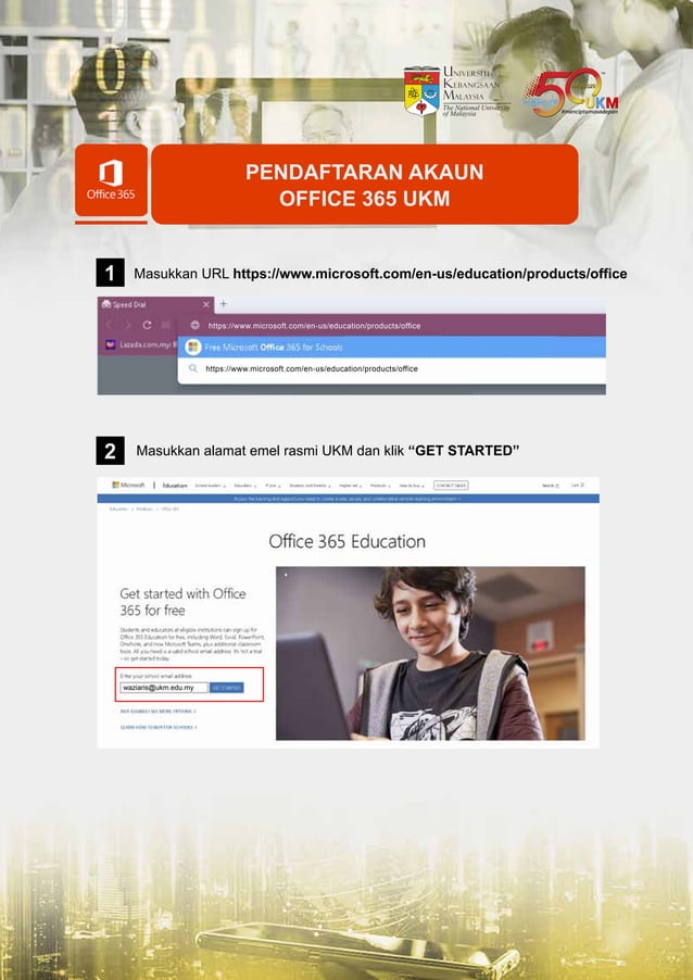 Panduan Pendaftaran MS Office 365 | PDF