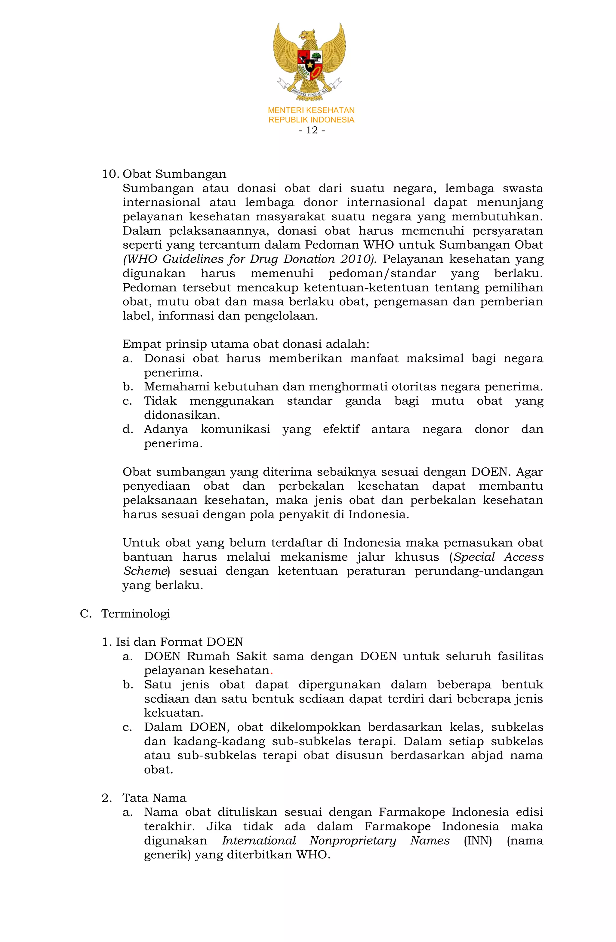 Daftar obat esensial nasional 2013 | PDF