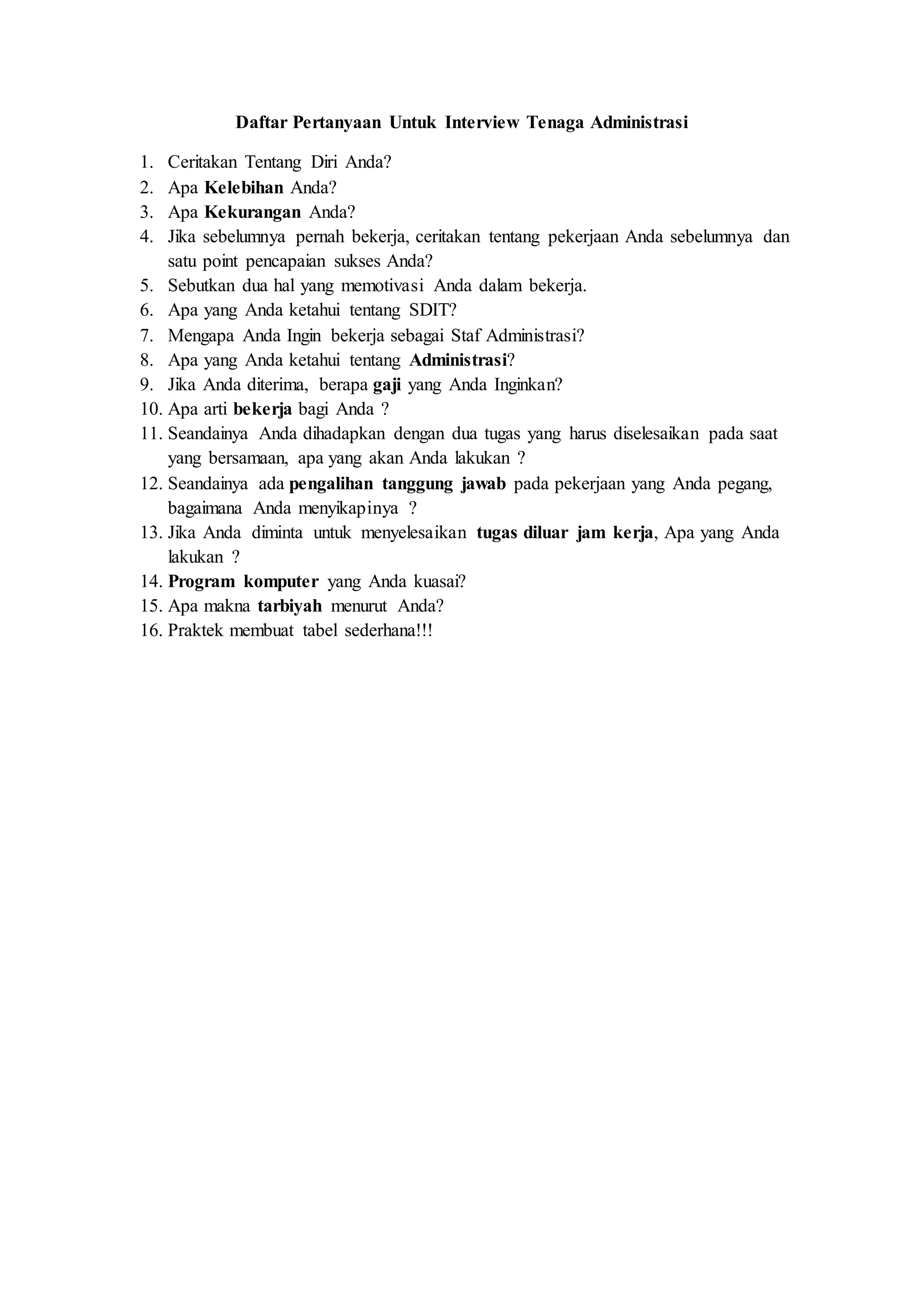 Daftar pertanyaan untuk_interview_guru | DOCX