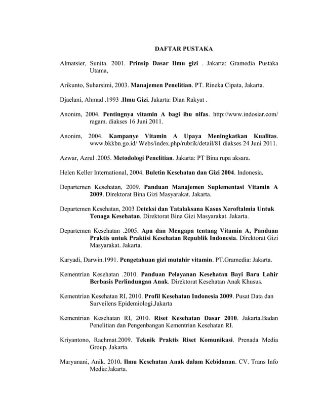 Daftar pustaka | DOC
