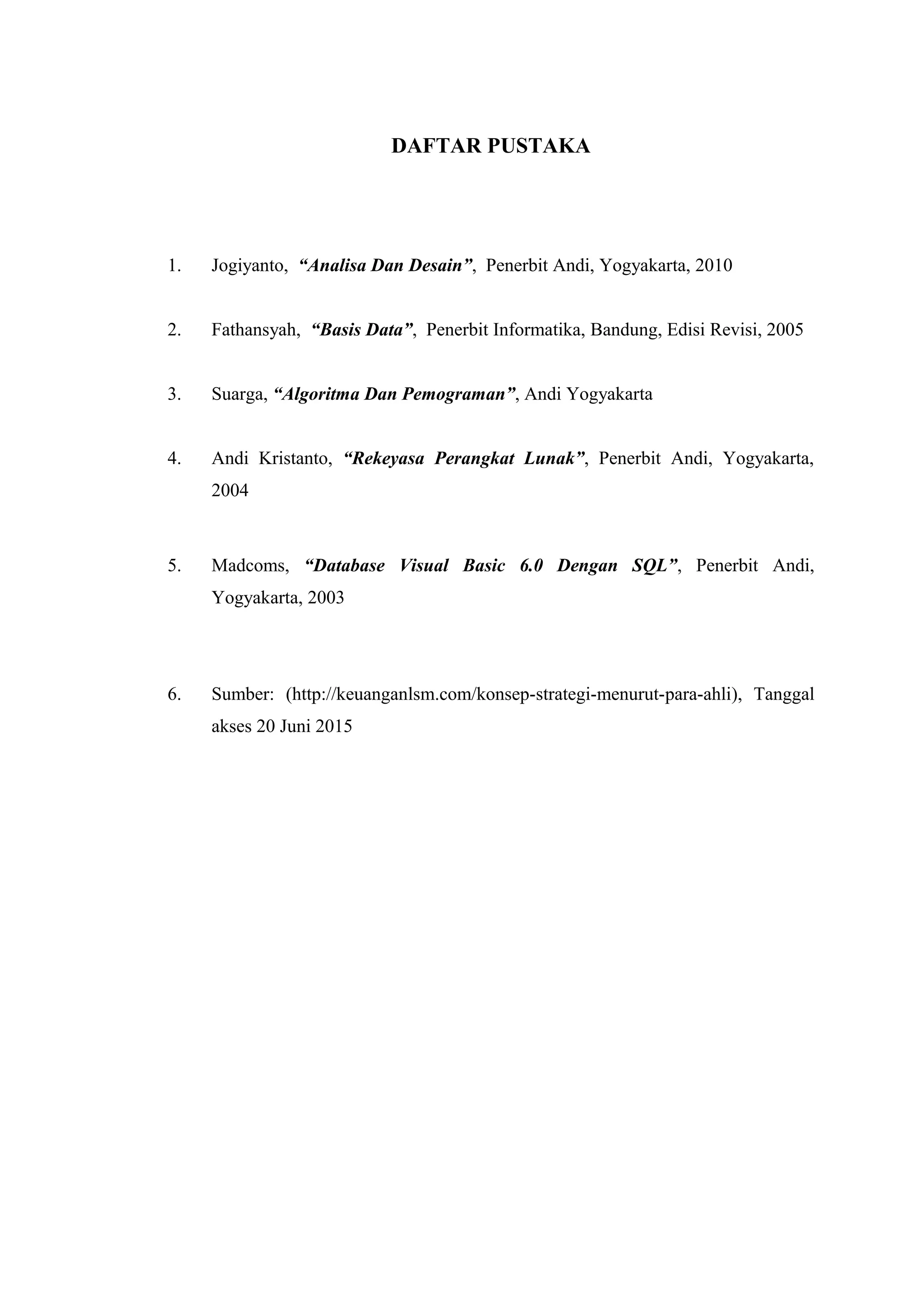 Daftar pustaka | DOC