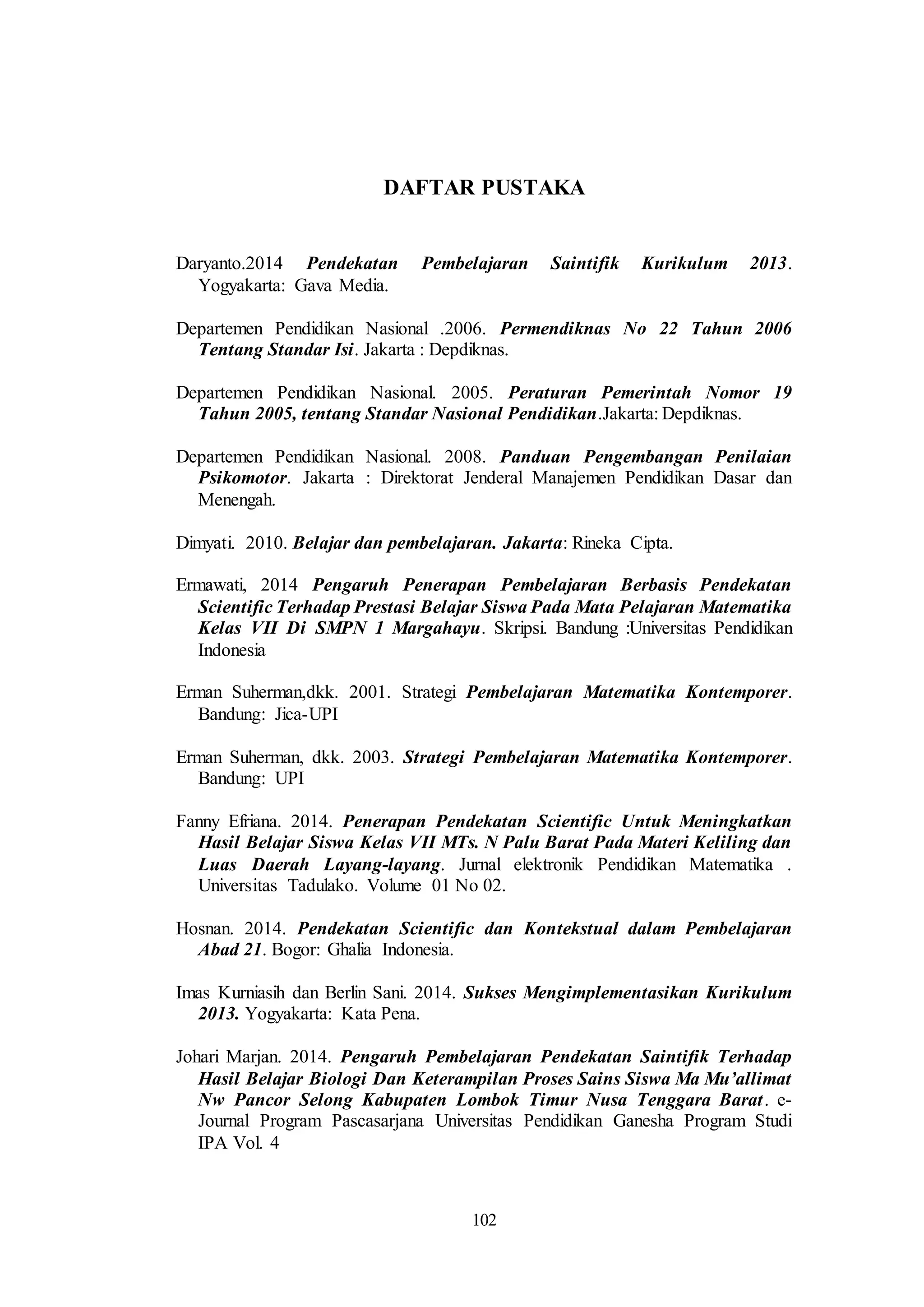 Daftar pustaka. | PDF
