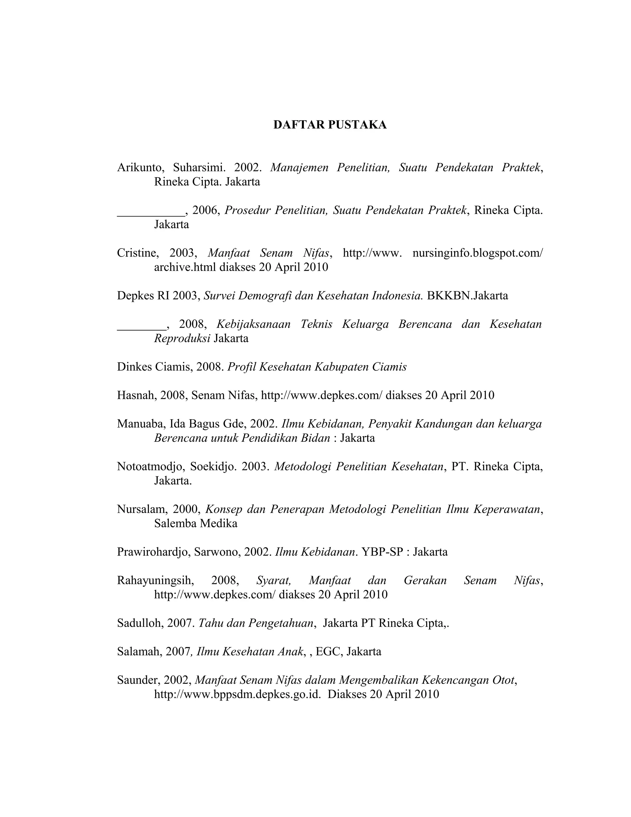 Daftar pustaka 2 | DOC