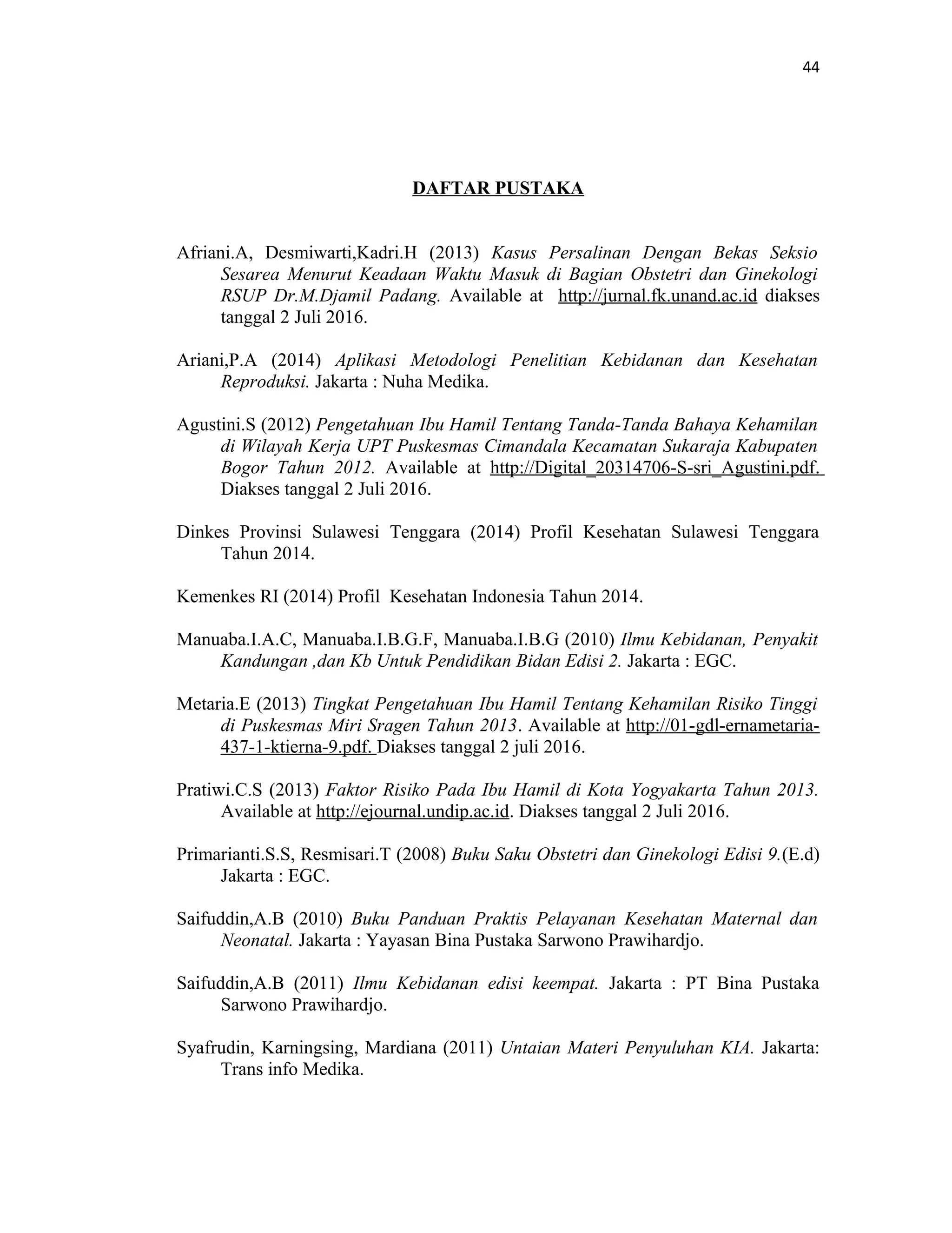 Daftar pustaka benar5 | PDF