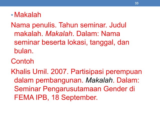 Daftar Pustaka Standar IPB | PPTX