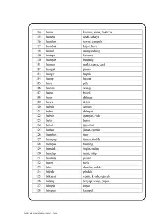 Daftar Sinonim P6 | PDF
