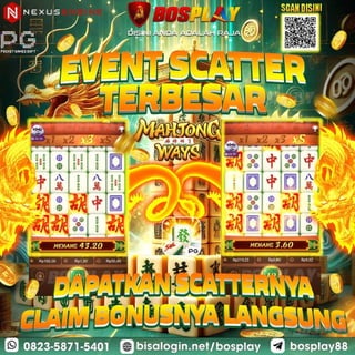DAFTAR SITUS BOSPLAY AGEN PG SOFT Mahjong Ways DAN Mahjong Ways 2 TERBAIK DAN TERPERCAYA | PDF