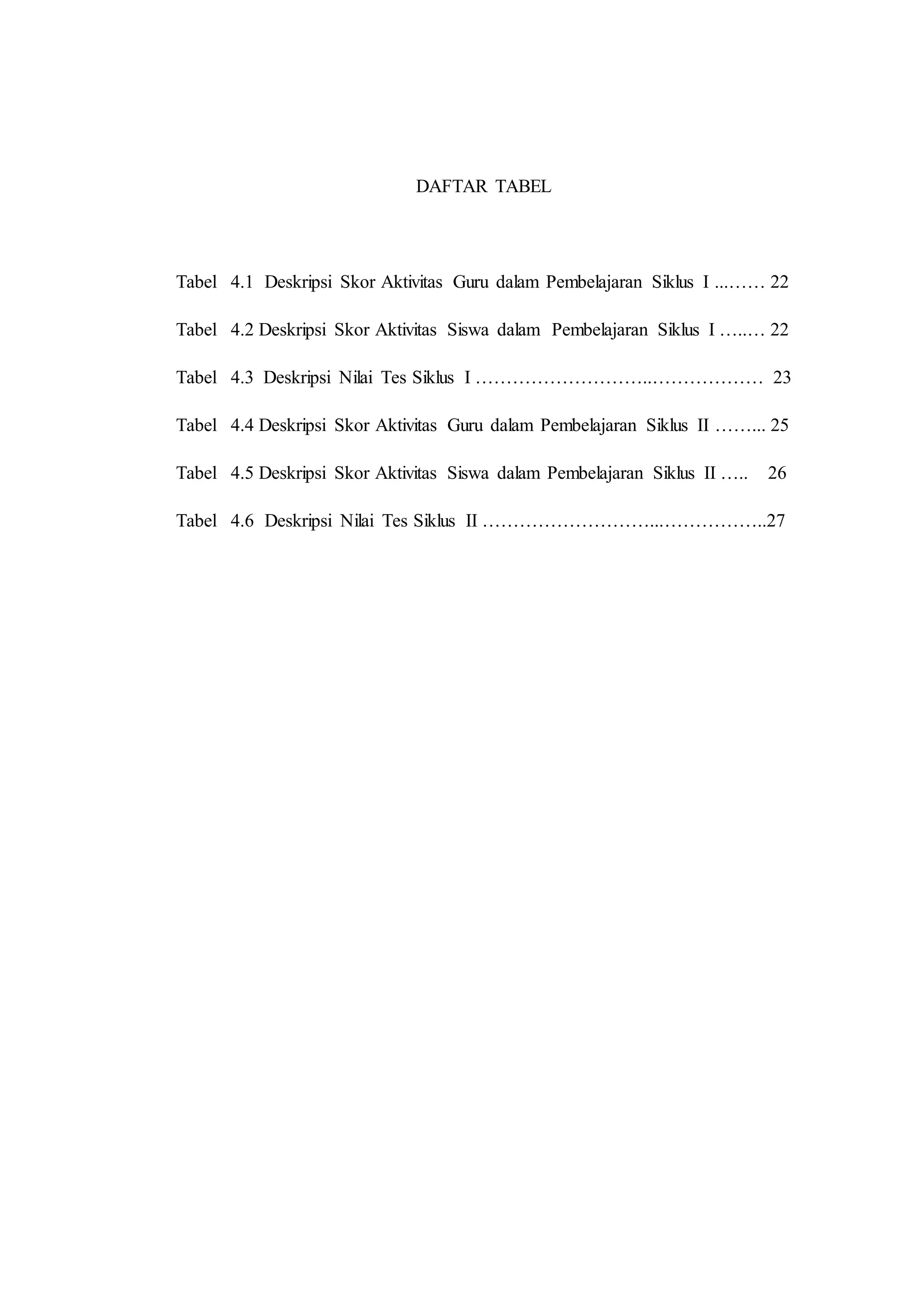 Daftar tabel lampiran dan gambar | DOCX