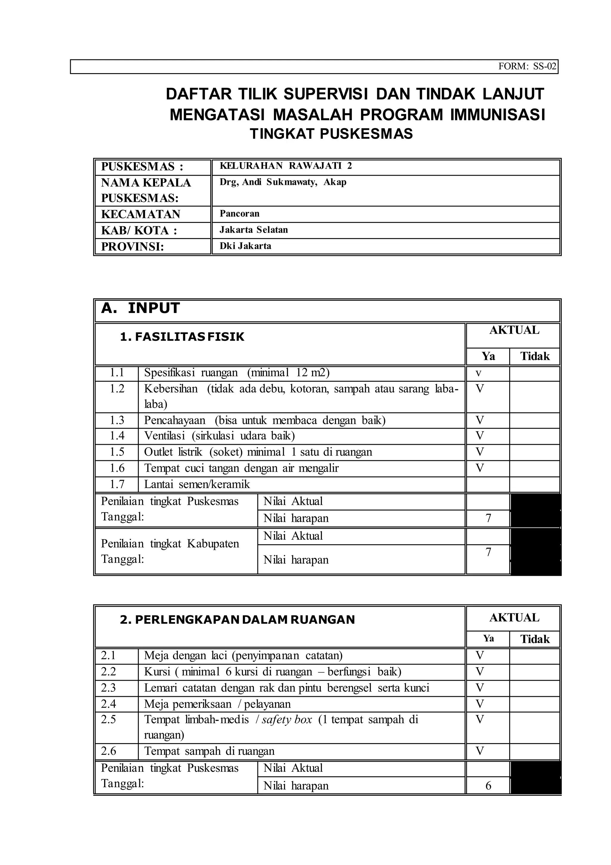 Daftar Tilik Imunisasi Puskesmas edit 2016.docx