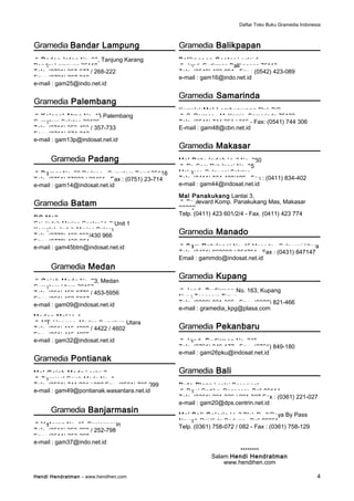 Daftar toko buku gramedia indonesia | DOC