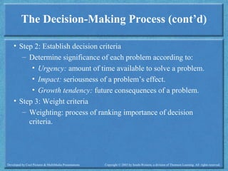 Daft managerial decision making final | PPT