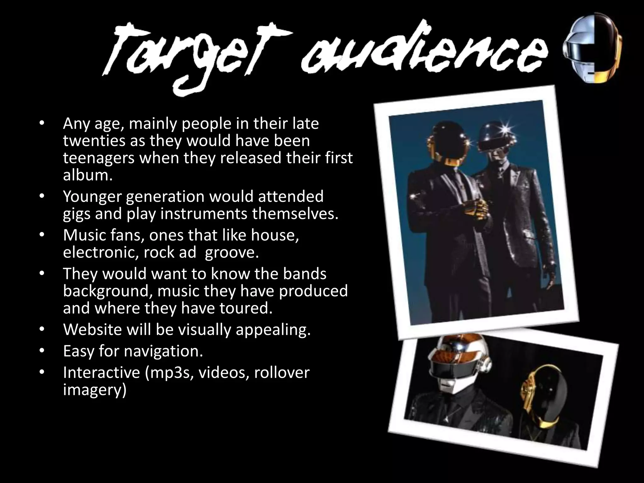 Daft Punk proposal | PPTX