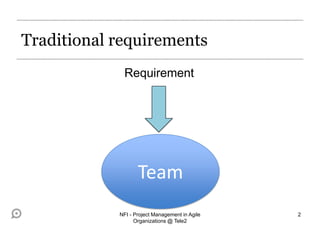 Project Management in Agile Organizations - Agile Requirements | PPT