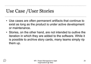 Project Management in Agile Organizations - Agile Requirements | PPT