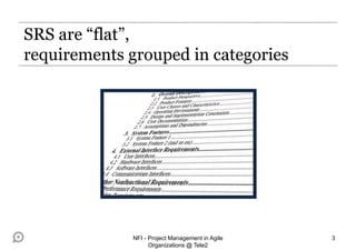 Project Management in Agile Organizations - Agile Requirements | PPT