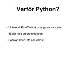 Tjejer kodar 100 - Dag 1- intro och setup | PPT