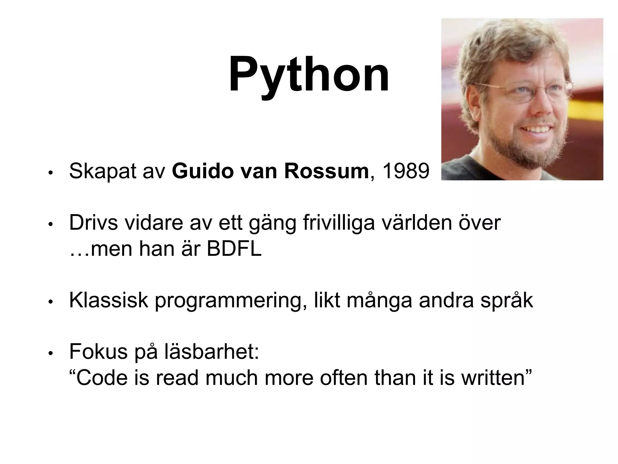 Tjejer kodar 100 - Dag 3 - Python | PPTX