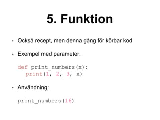 Tjejer kodar 100 - Dag 3 - Python | PPTX