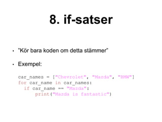 Tjejer kodar 100 - Dag 3 - Python | PPTX
