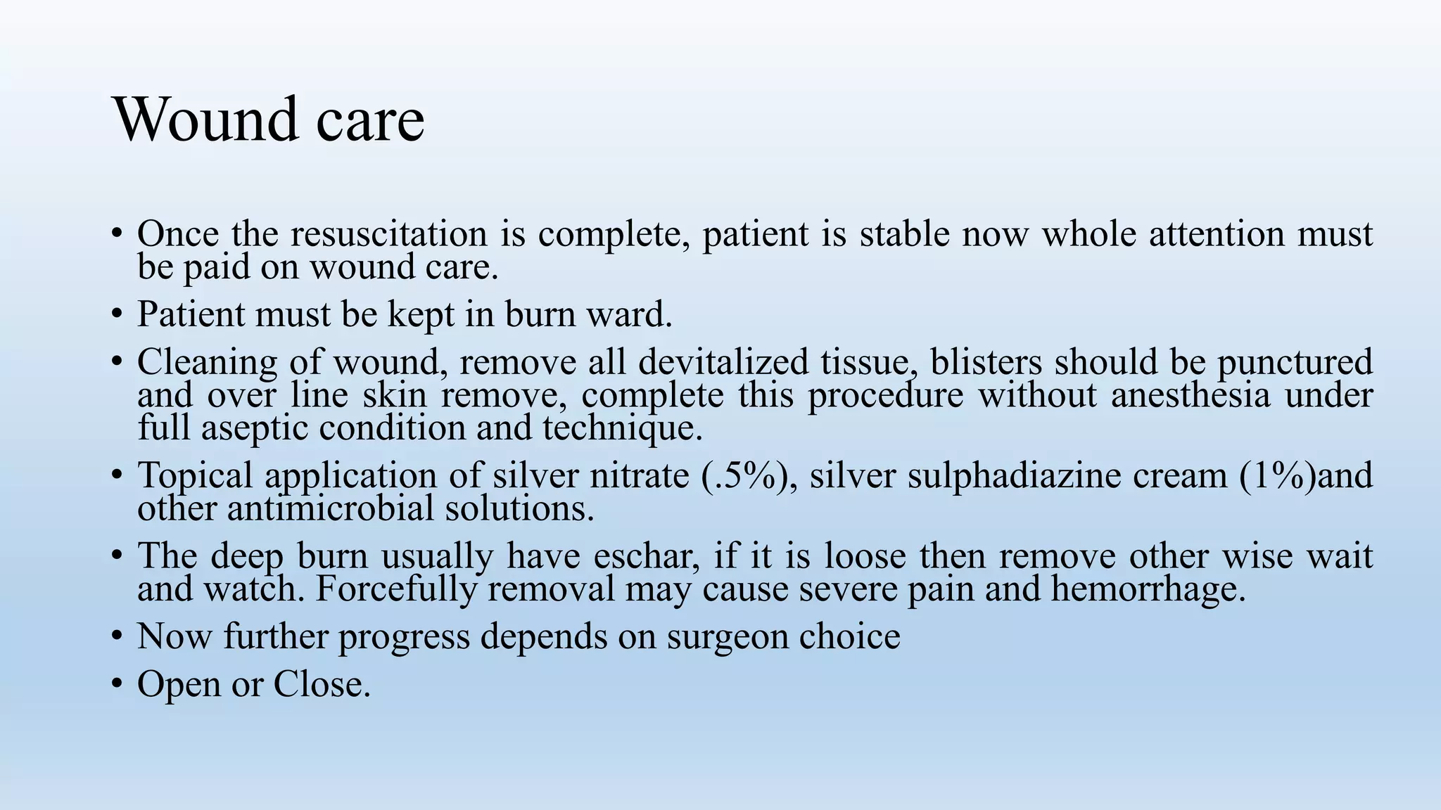 Burn Injury classification and management | PPTX