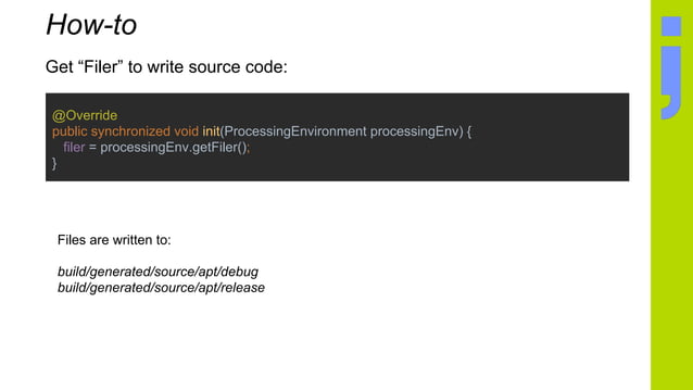 Daggerate your code - Write your own annotation processor | PPT