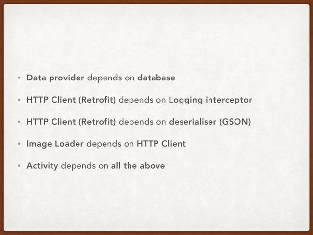 Dependency Injection with Dagger 2 presentation | PPT