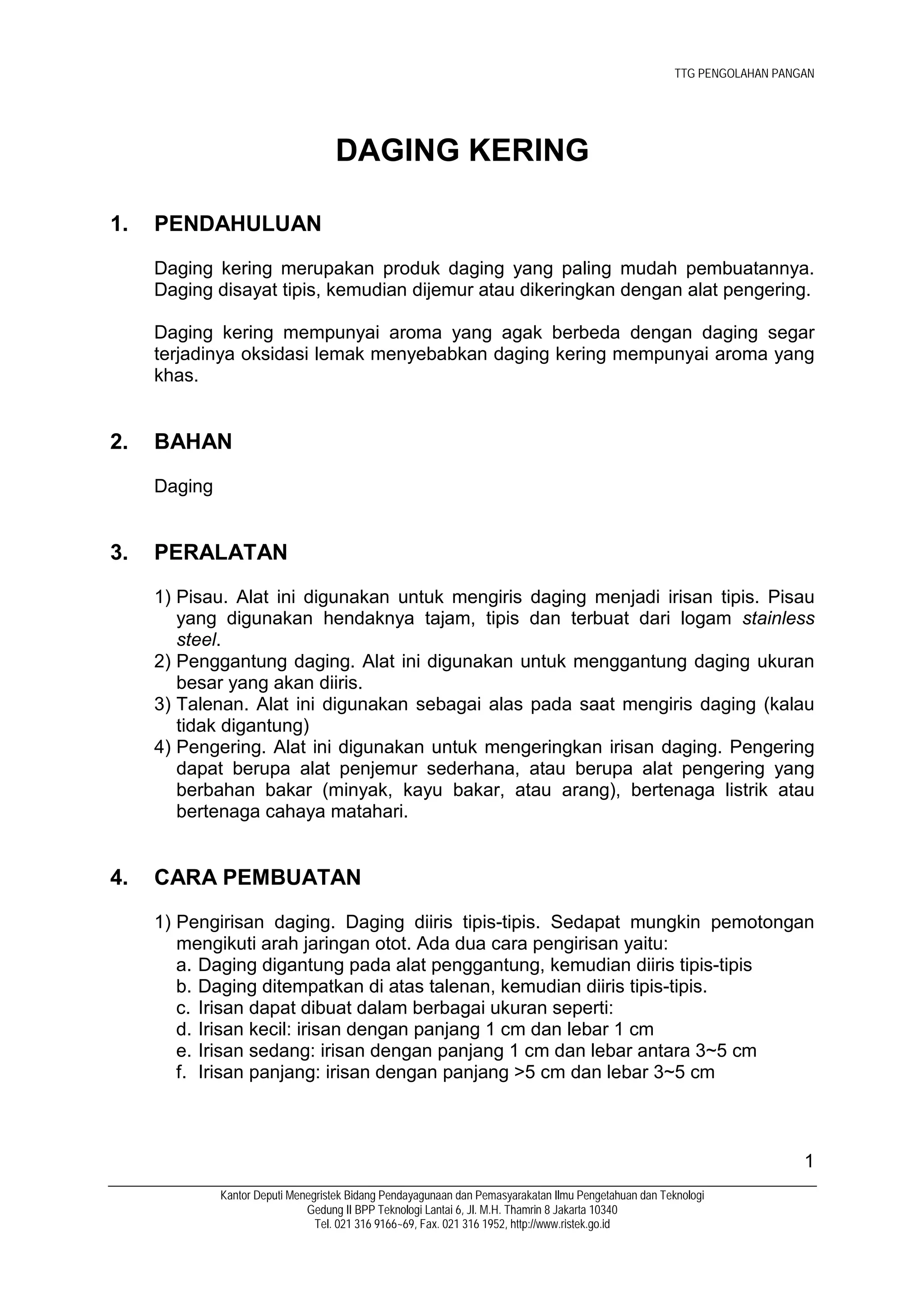 Daging kering | PDF