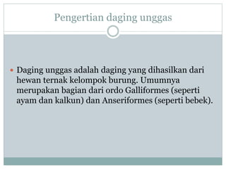 Daging unggas | PPTX
