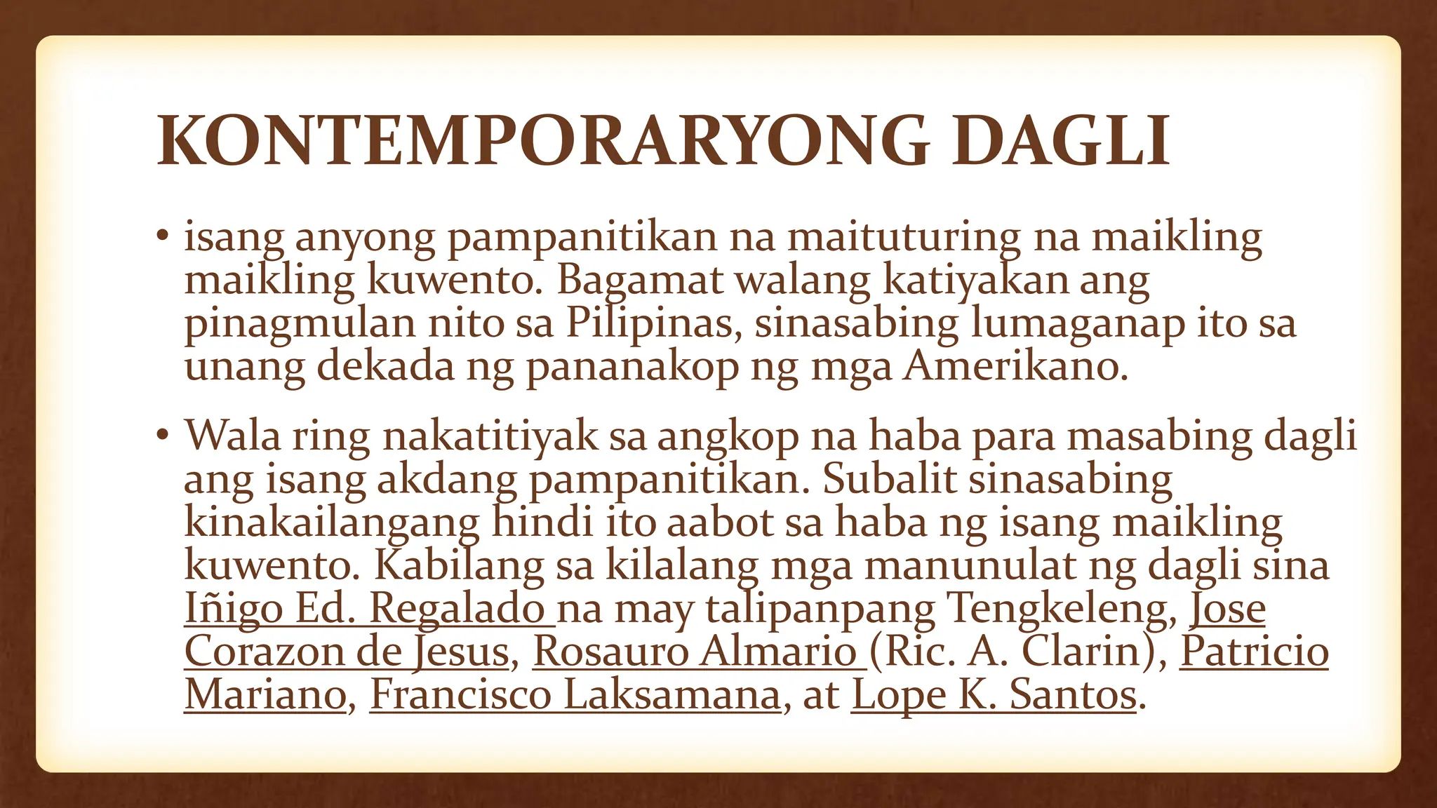 DAGLI para sa grade 8 quarter3 Filipino8 | PPTX