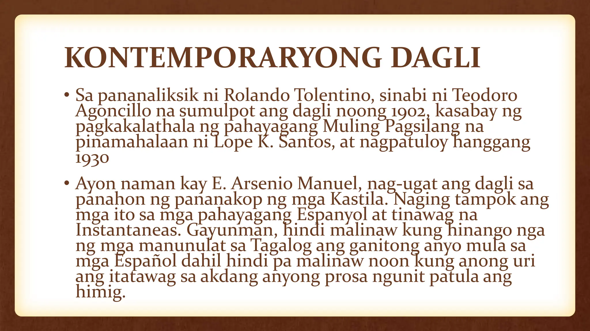 DAGLI para sa grade 8 quarter3 Filipino8 | PPTX