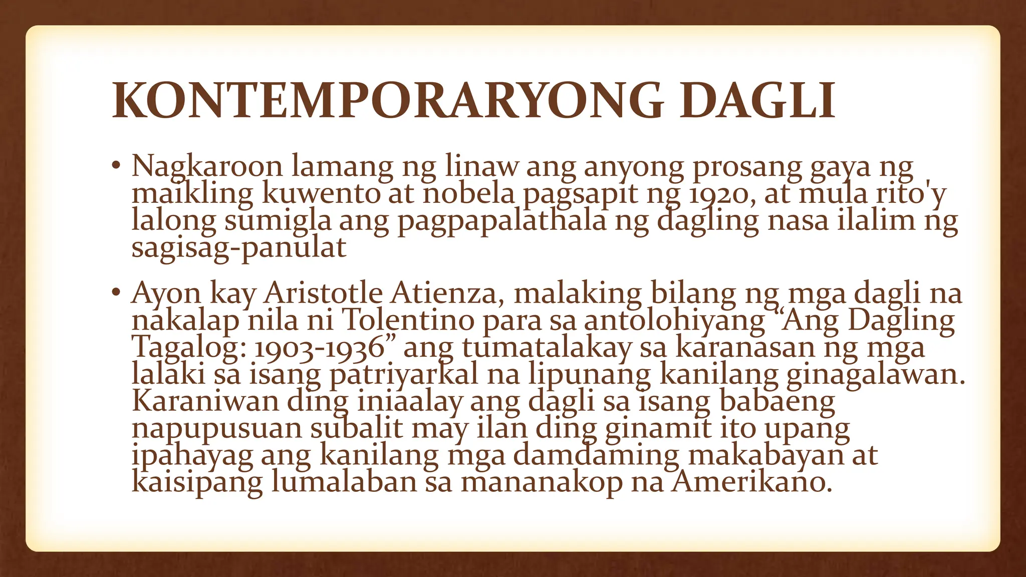 DAGLI para sa grade 8 quarter3 Filipino8 | PPTX